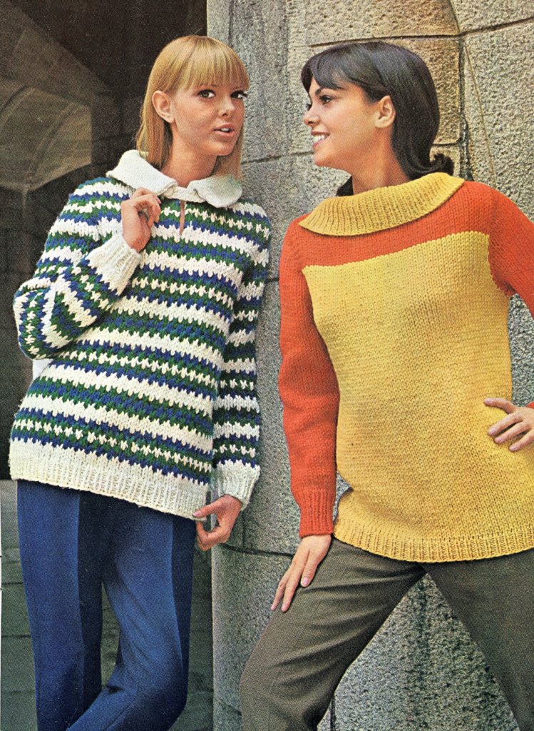 Musings from Marilyn » Vintage Mod 60s POP FASHIONS Knitted Sweaters