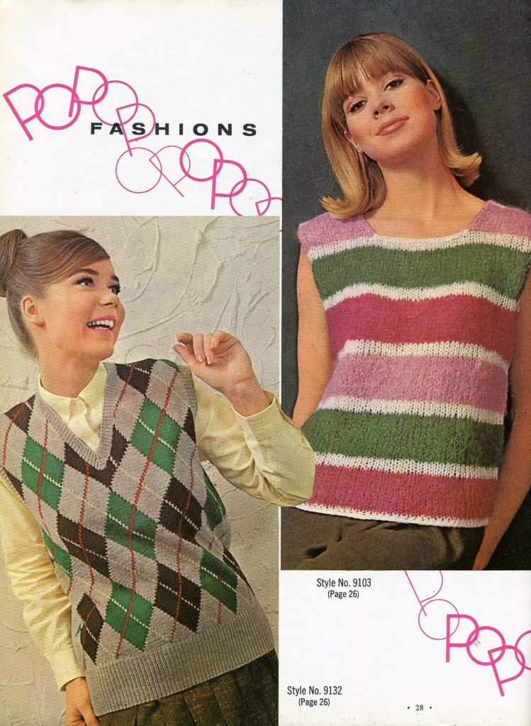Musings from Marilyn » Vintage Mod 60s POP FASHIONS Knitted Sweaters