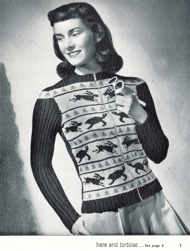 Musings from Marilyn » Knit a Vintage 40s Hare and Tortoise Cardigan ...