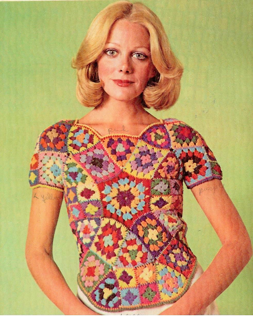 Musings from Marilyn » Crochet a Vintage 70s Stained Glass Granny ...