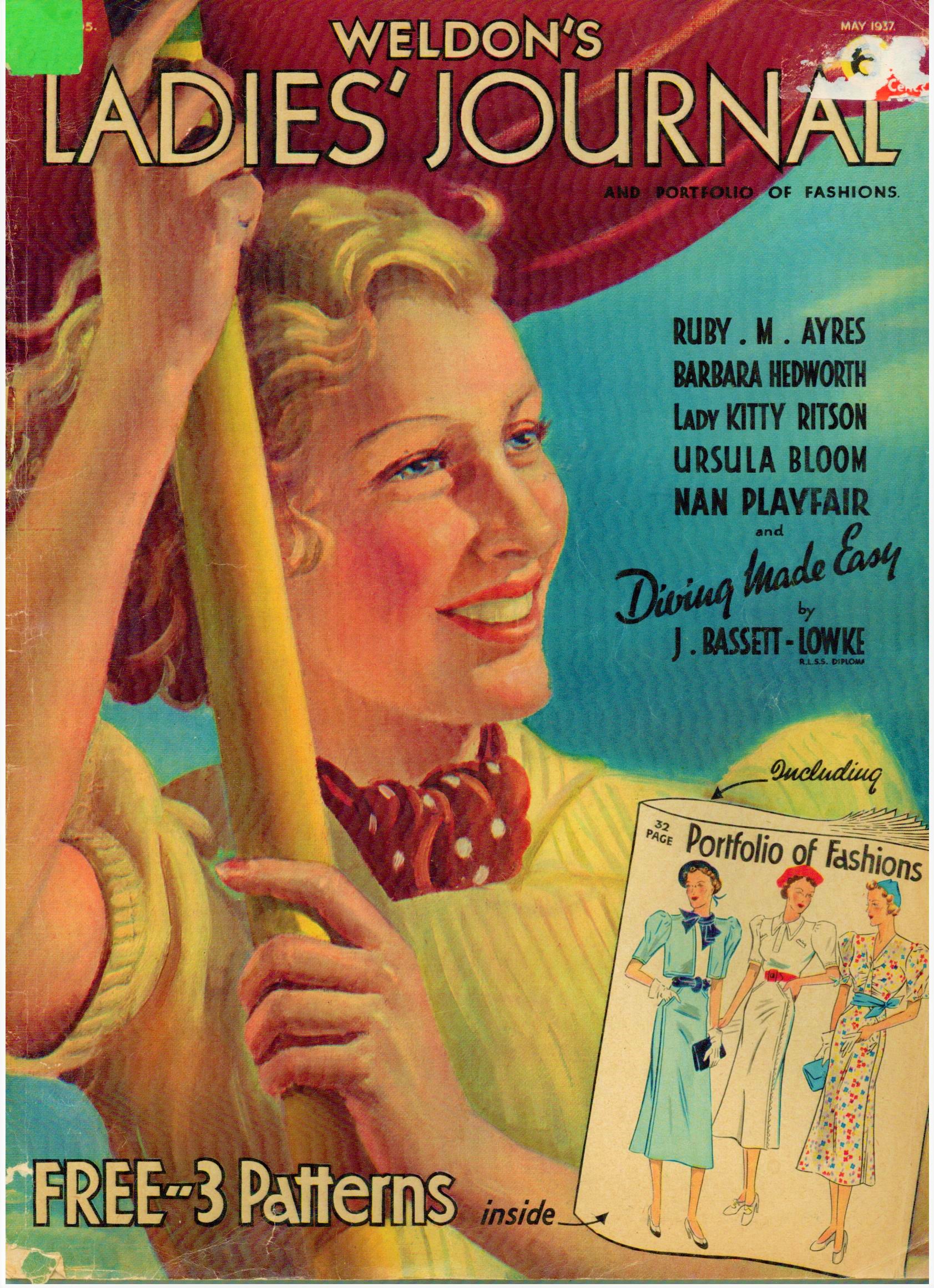 Musings from Marilyn » Weldon’s Ladies’ Journal Vintage 1930s Frock ...